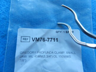 V. Mueller Surgical Gregory Profunda Clamp VM76-7711 NEW! – Ringle ...