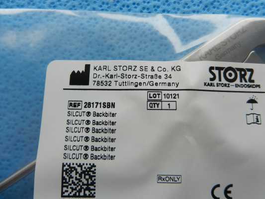 Karl Storz Surgical Silcut Backbiter 3.4mm 28171SBN NEW! – Ringle ...