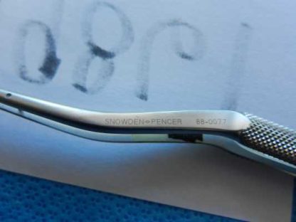 Snowden Pencer Surgical 7-3/4in Tebbetts Bayonet Forceps 88-0077 ...