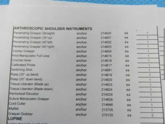 Depuy Mitek Surgical Shoulder Procedure Instrument Set W/ Case – Ringle ...